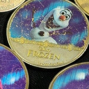 Disney | Other | Disney Frozen Character Coins With Gold And Blue ...